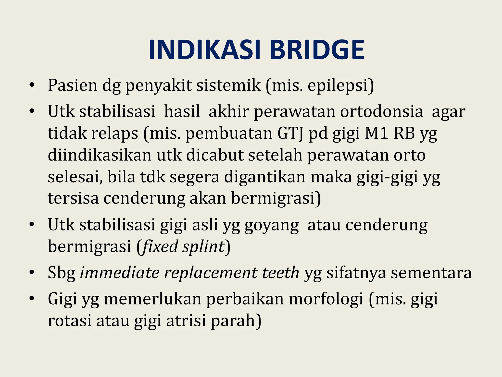 prinsip preparasi dalam pembuatan gigi tiruan jembatan | PDF