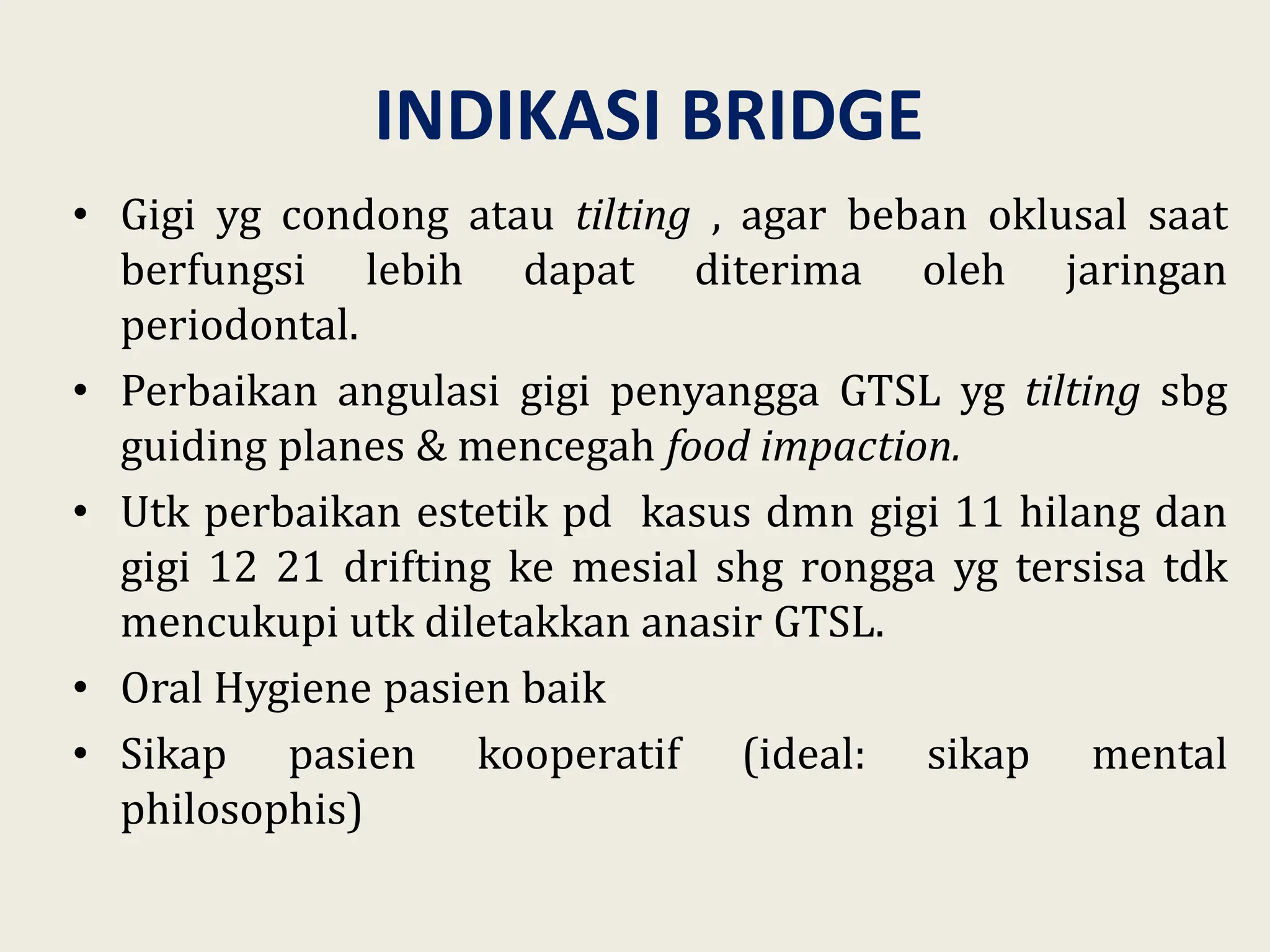 prinsip preparasi dalam pembuatan gigi tiruan jembatan | PDF