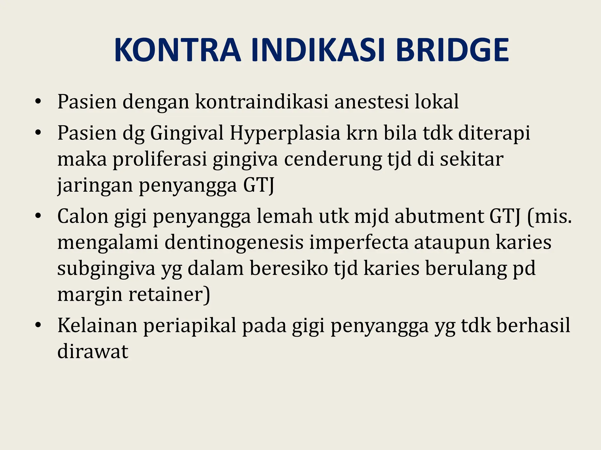prinsip preparasi dalam pembuatan gigi tiruan jembatan | PDF
