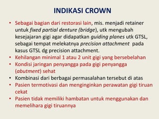 prinsip preparasi dalam pembuatan gigi tiruan jembatan | PDF