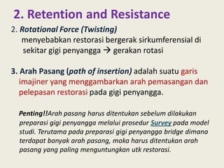 prinsip preparasi dalam pembuatan gigi tiruan jembatan | PDF