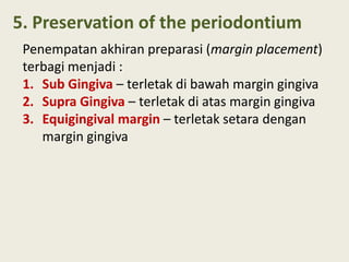 prinsip preparasi dalam pembuatan gigi tiruan jembatan | PDF