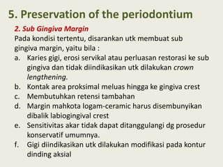 prinsip preparasi dalam pembuatan gigi tiruan jembatan | PDF