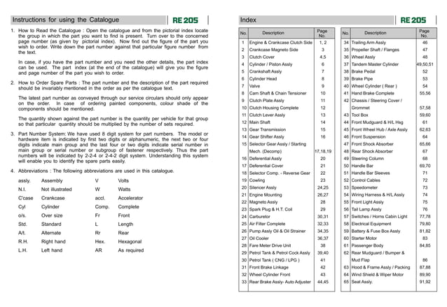 2011 Bajaj re205 auto rickshaw service manual (2).pdf | Auto Type ...