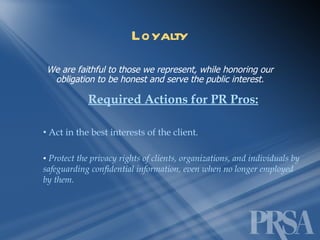 Social Media Ethics: Letting the PRSA Code of Ethics Guide Your ...