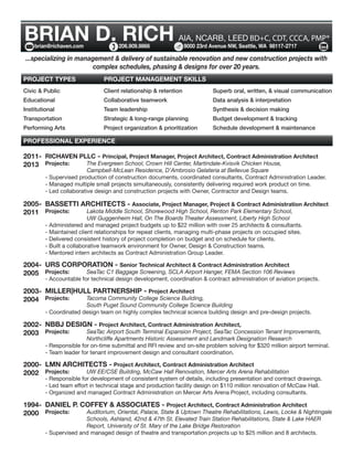 Brian Rich's Resume & Portfolio | PDF