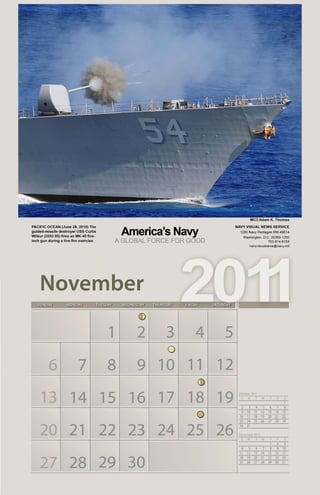 2011 Navy Calendar | PDF
