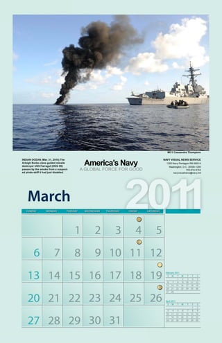 2011 Navy Calendar | PDF