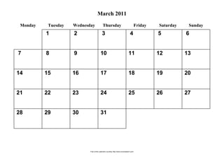 2011 calendar | PDF