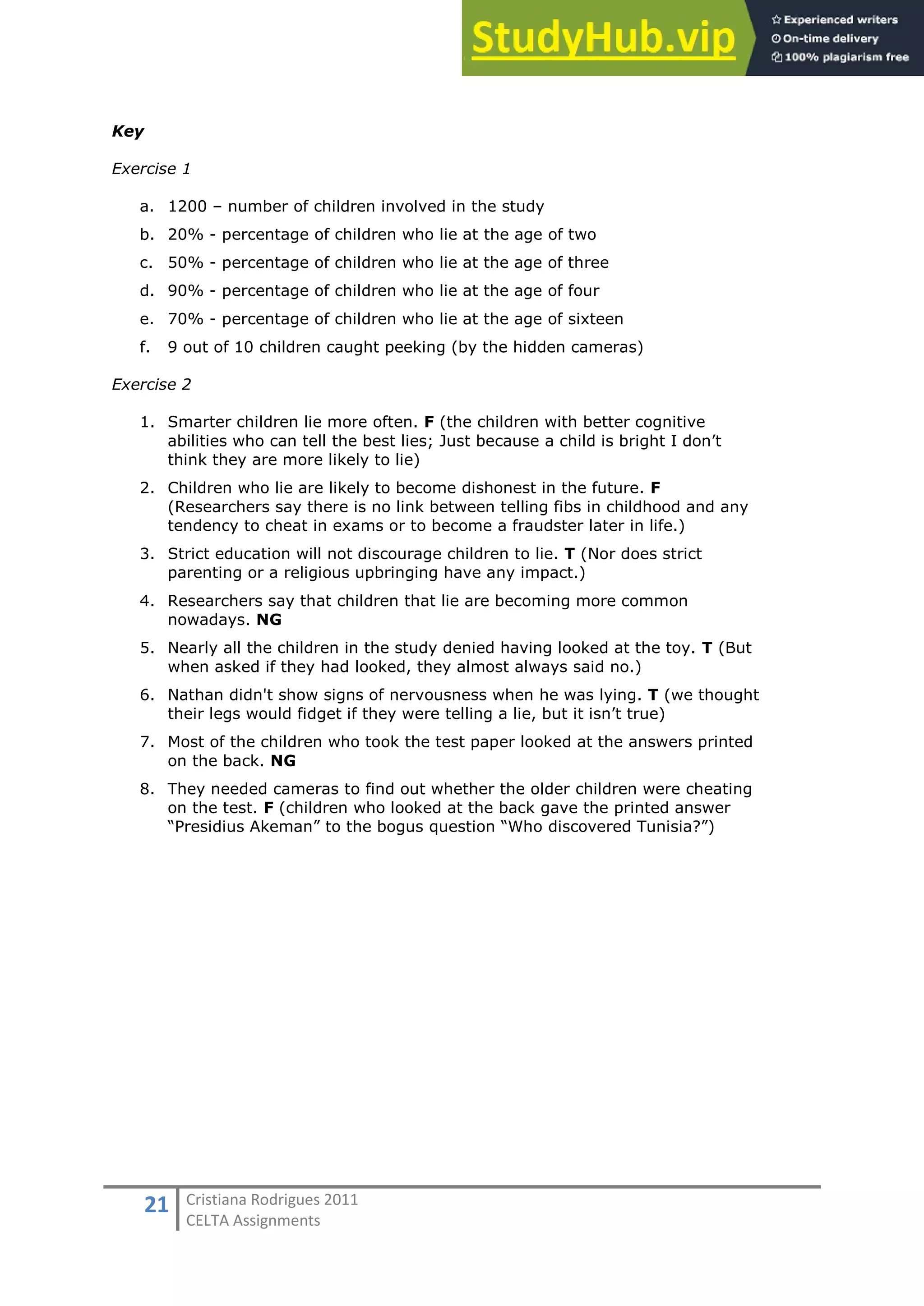 2011 Cambridge CELTA Assignments | PDF