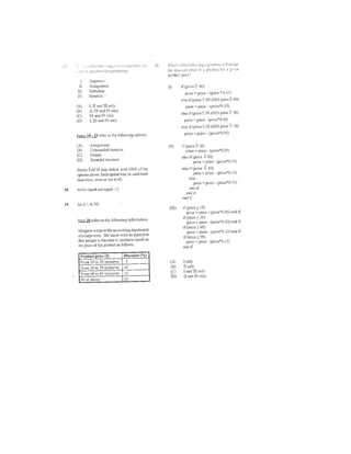 2011 CAPE Computer Science Unit 1 Paper 1 | PDF