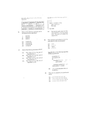 2011 CAPE Computer Science Unit 1 Paper 1 | PDF