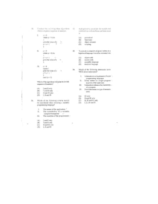 2011 CAPE Computer Science Unit 1 Paper 1 | PDF