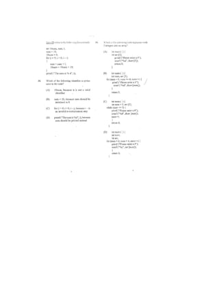 2011 CAPE Computer Science Unit 1 Paper 1 | PDF