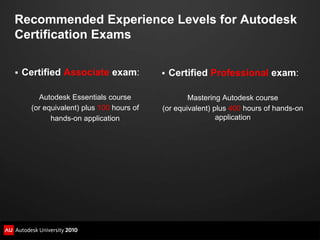 Get Autodesk Certified by Nancy Tremblay | PPSX | Educational Assessment | Education