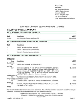 2011 chevy equinox most expensive | PDF