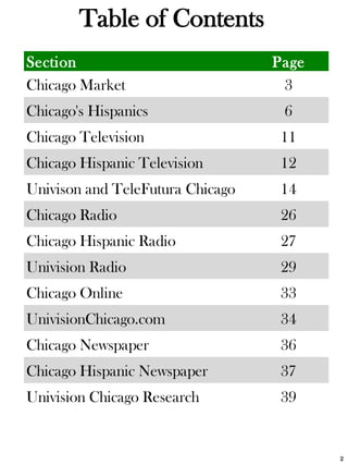 2011 Chicago Hispanic Media Guide | PDF