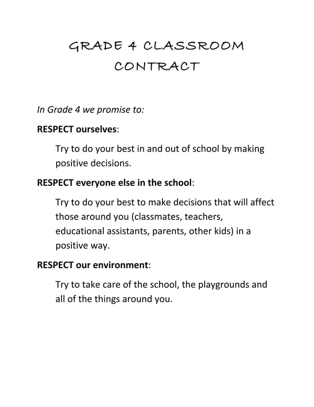 2011 class contract | DOC