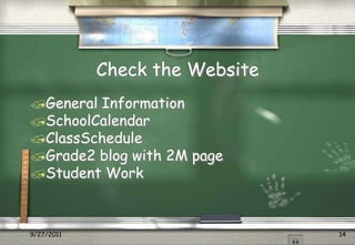 Grade 2M class meeting | PPTX