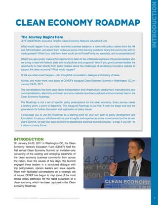 2011 clean economy roadmap | PDF