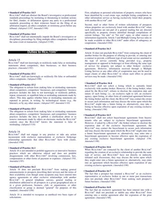 2011 code of ethics | PDF | Real Estate Buying and Selling | Real Estate