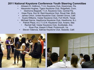 2011 Keystone conference preview for teens | PPT