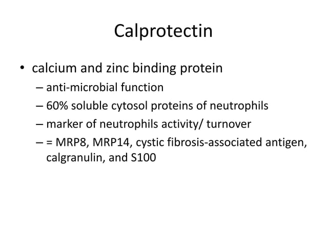 2011 Calprotectin in inflammatory bowel disease | PPT | Digestive ...