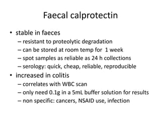 2011 Calprotectin in inflammatory bowel disease | PPT