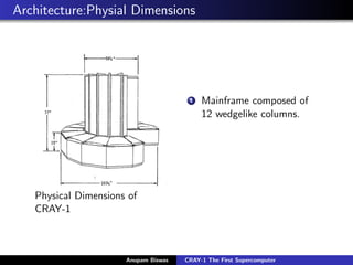 Cray-1 The First Supercomputer | PDF