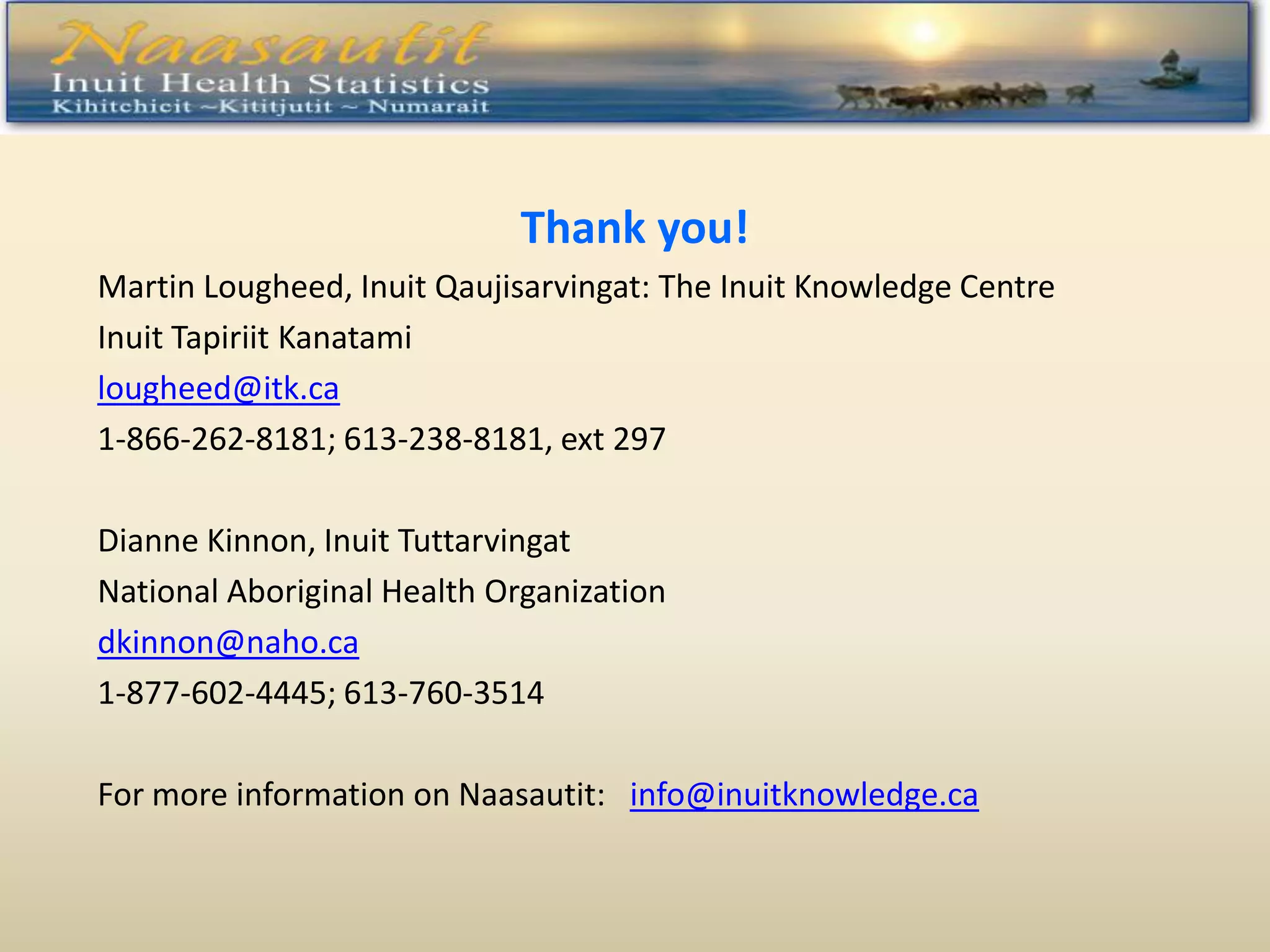 Developing Inuit Research Capacity | PPT
