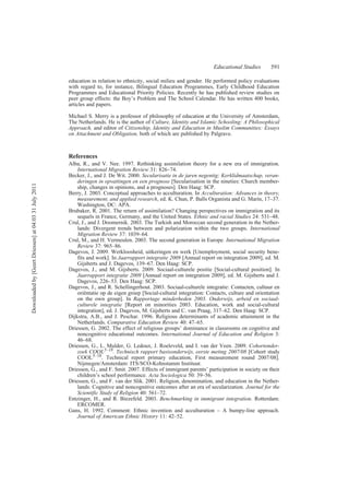 Geert Driessen & Michael Merry (2011) ES The effects of integration and generation of immigrants.pdf