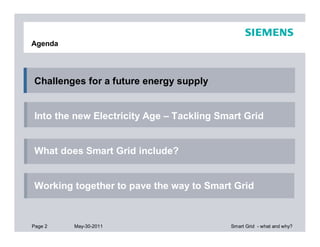 2011 Energy Summit - Siemens Smart Grid Presentation | PDF