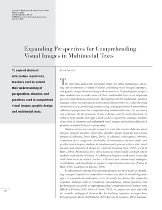2011 expanding perspectives for comprehending visual images in ...