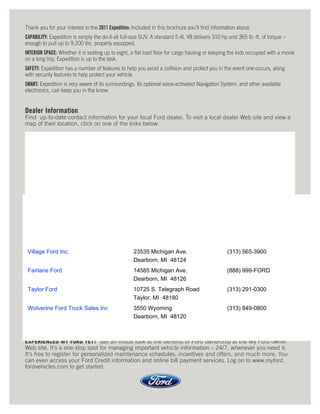 2011 Expedition Brochure | PDF