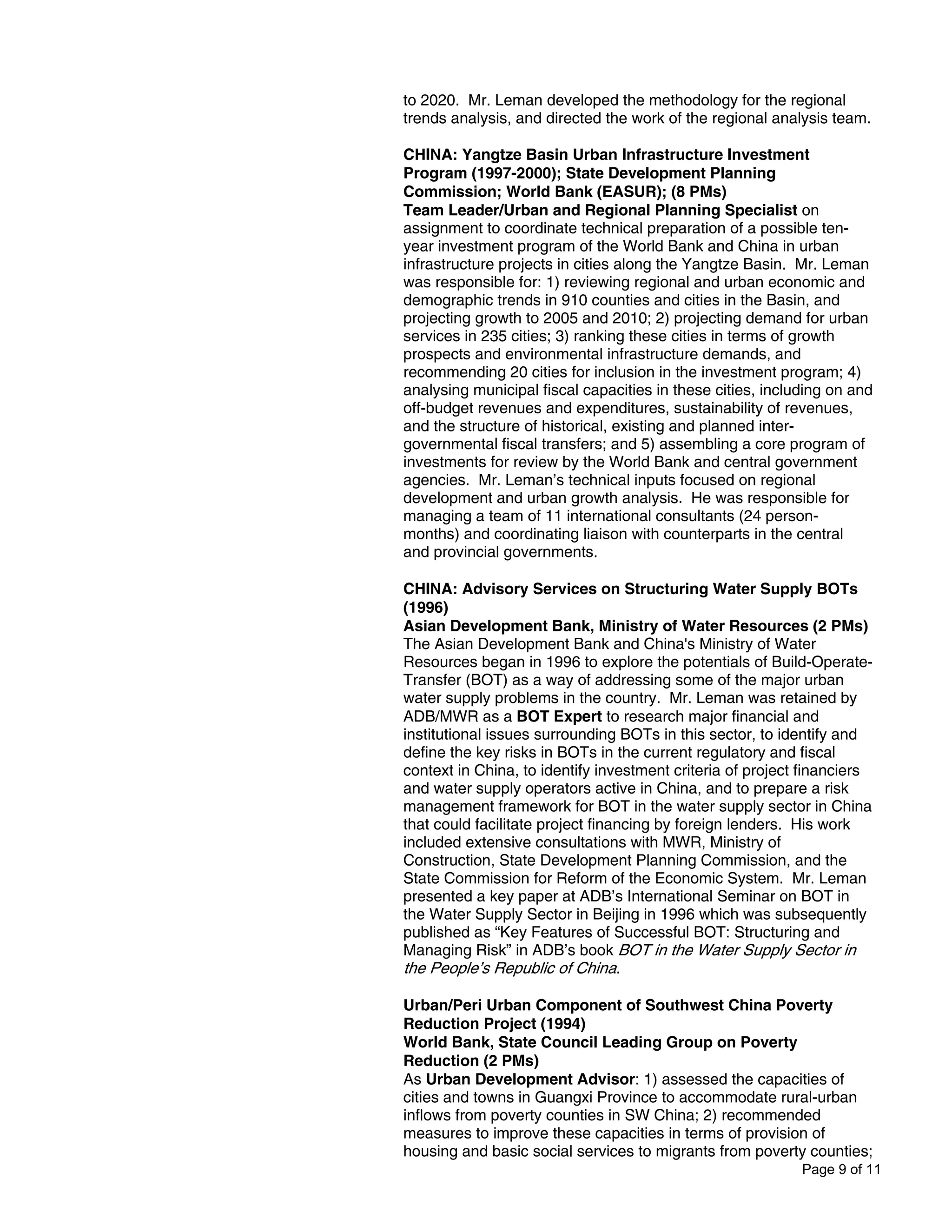 Edward Leman CV | PDF