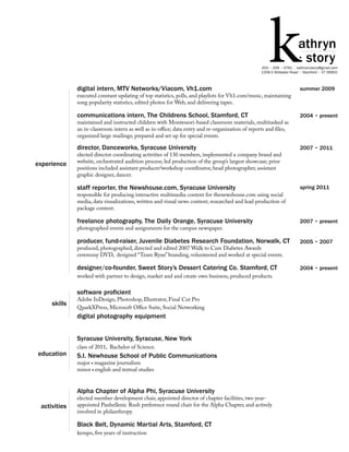 2011 Final Resume | PDF