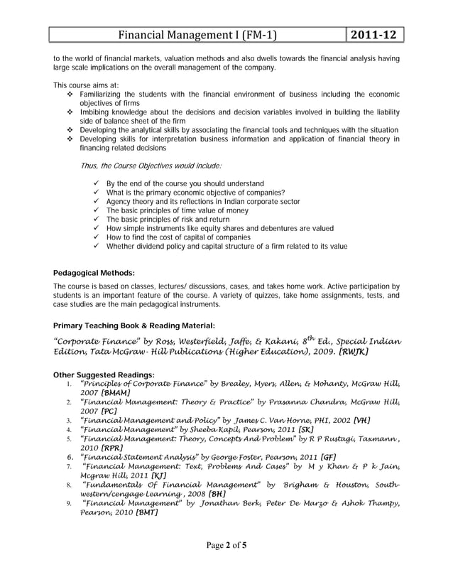 2011 fm1 outline | PDF