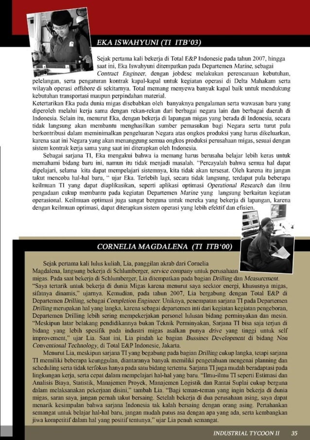 2011 industrial tycoon mti itb | PDF