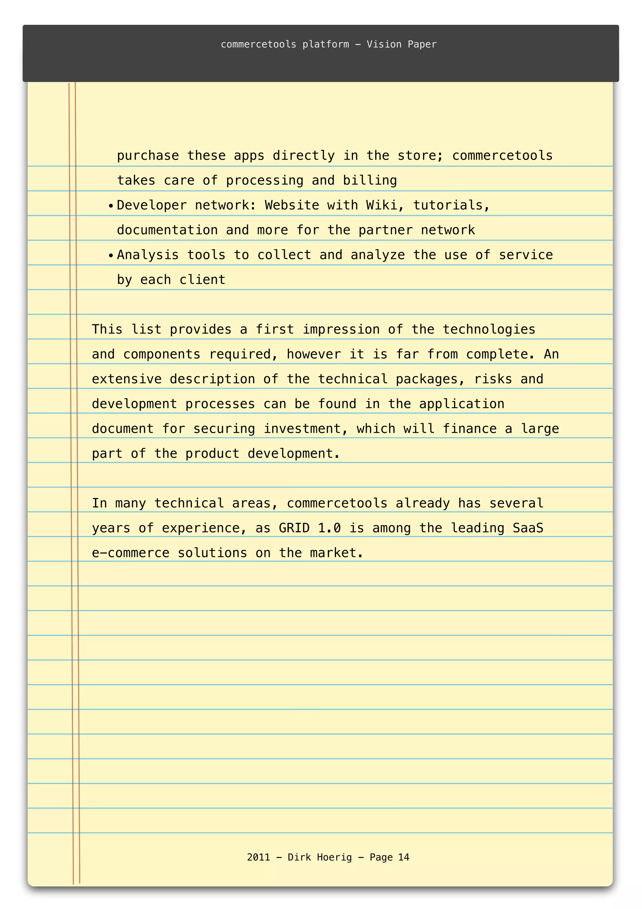 The "Vision Paper" behind the success story of commercetools, created ...