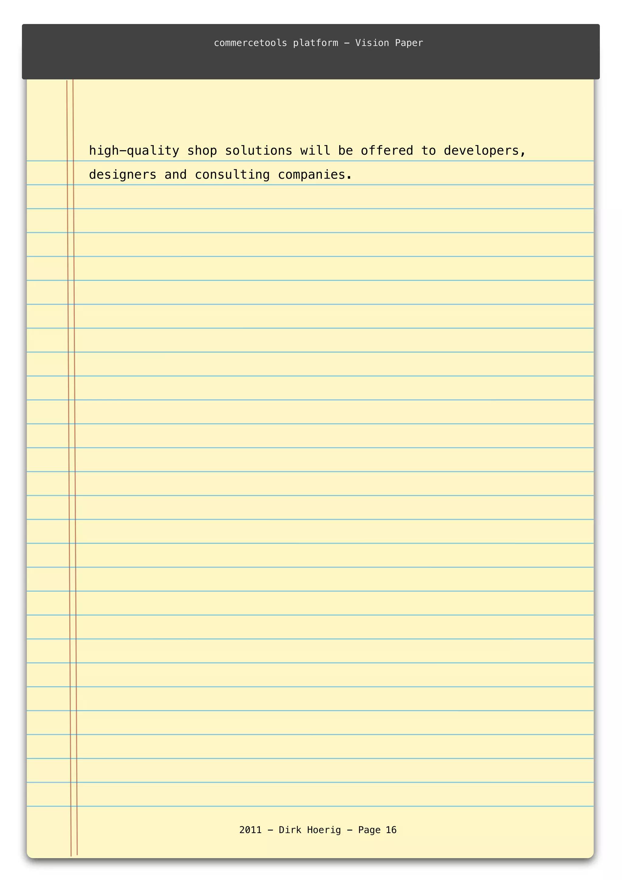 The "Vision Paper" behind the success story of commercetools, created ...