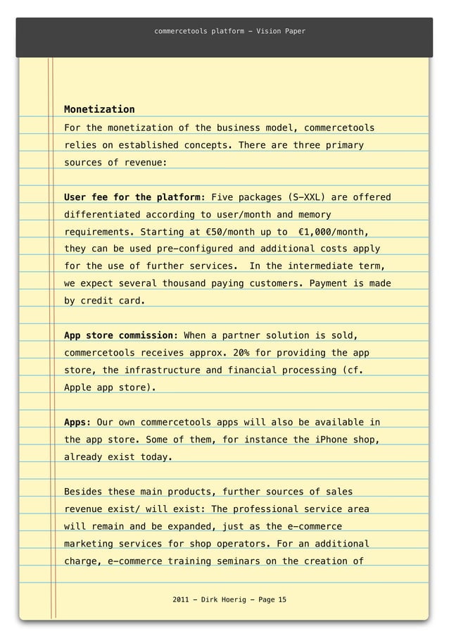 The "Vision Paper" behind the success story of commercetools, created ...