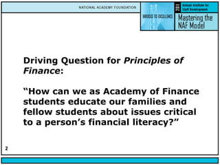 Overview of AOF Curriculum | PPT