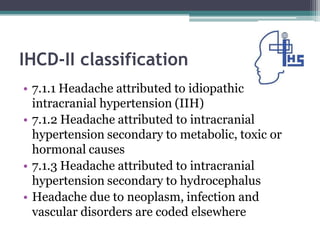Intracranial hypertension and headache | PDF