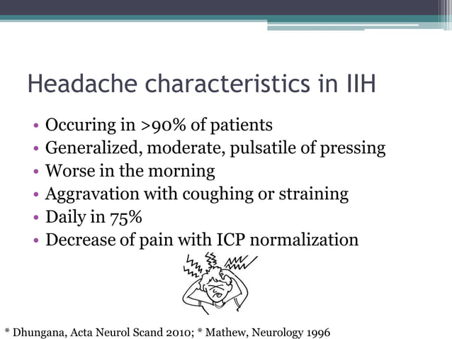 Intracranial hypertension and headache | PPT