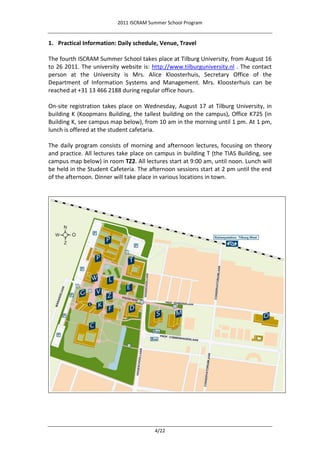 2011 iscram summerschoolprogrambook | PDF