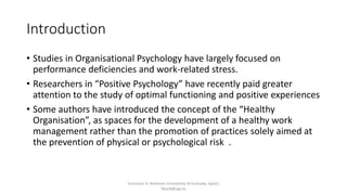 TOWARDS A HEALTHY ORGANISATION MODEL: THE RELEVANCE OF EMPOWERMENT | PPTX