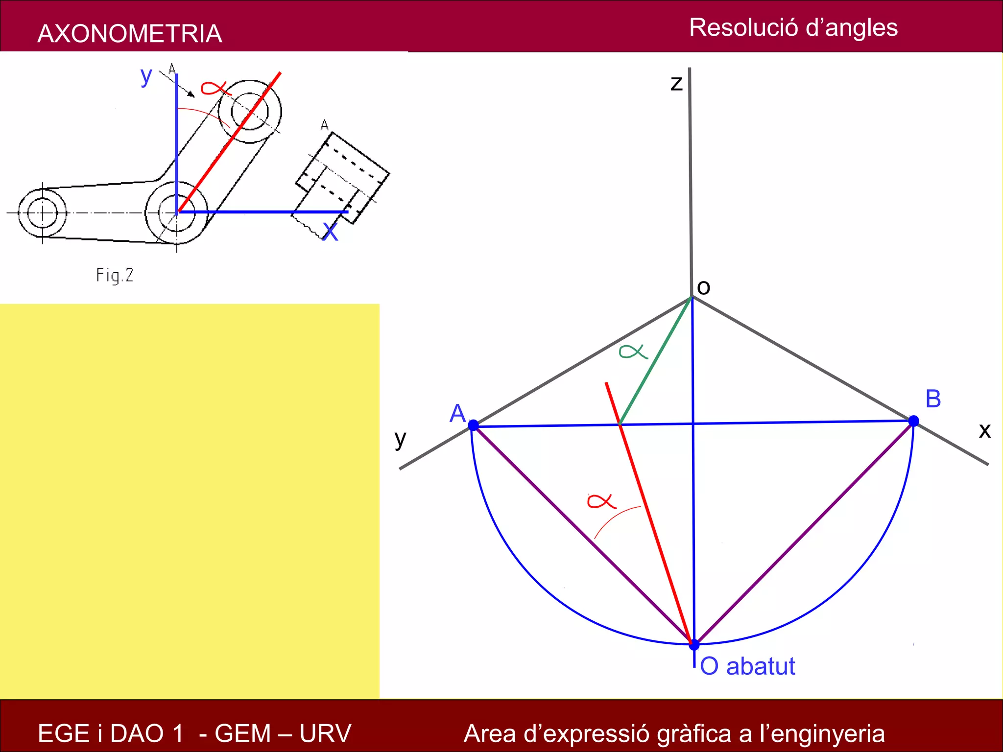 angulos en isometria | PPT