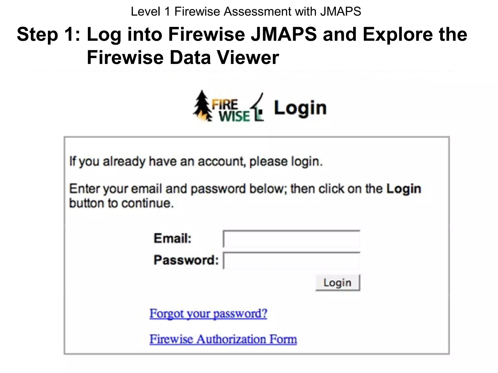 Firewise Community Assessment with JMAPS | PPT