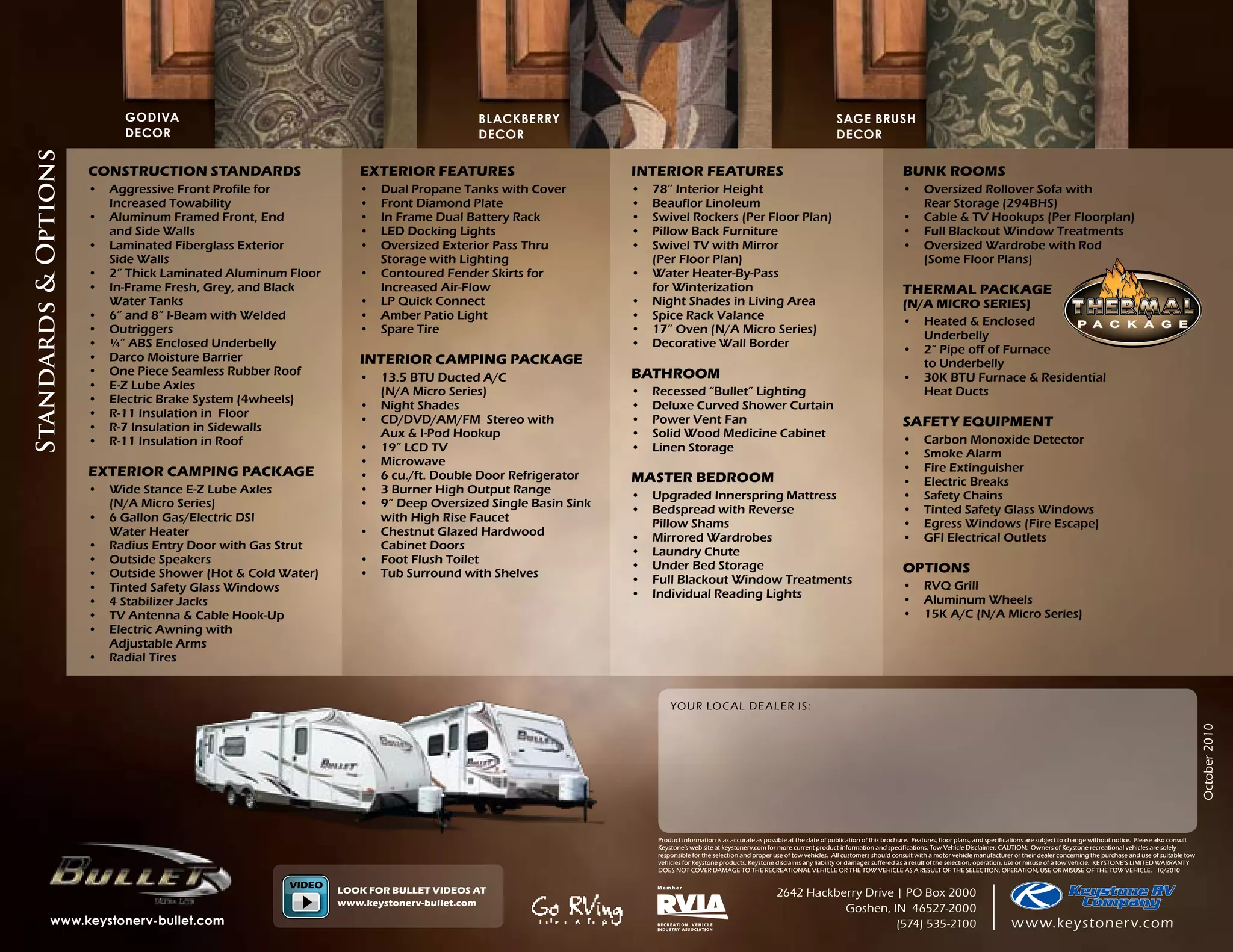 2011 Keystone Bullet Ultra Lite Travel Trailer | PDF