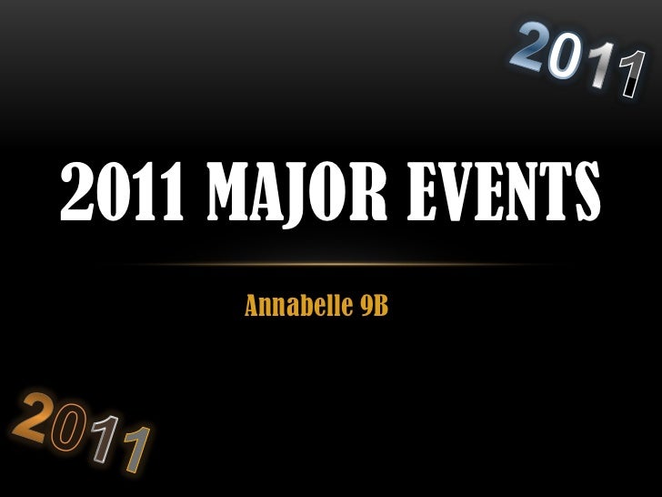 2011 Major Events 2011-major-events